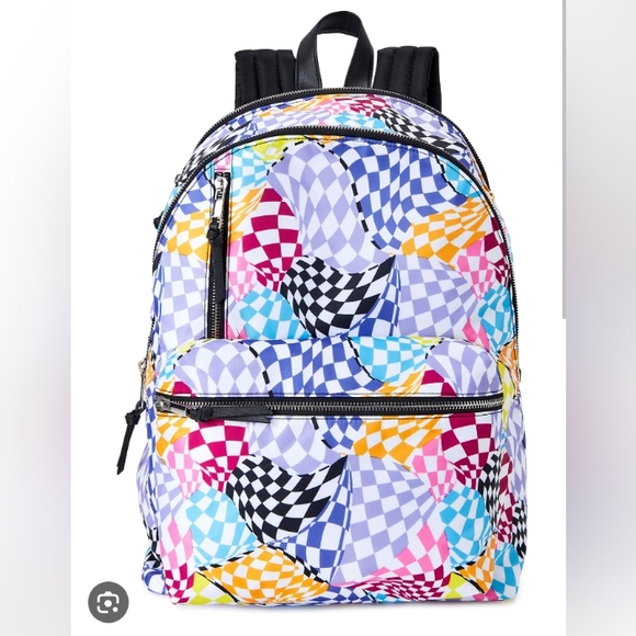 No Boundaries | Accessories | Nwt Vibrant Checkered Backpack | Poshmark